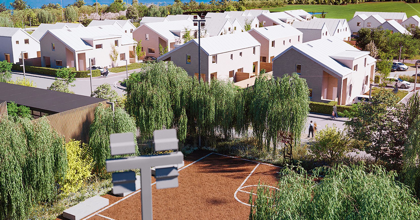 Liziera de Lac, case noi lângă terenuri de tenis și baschet - Rezidential.net